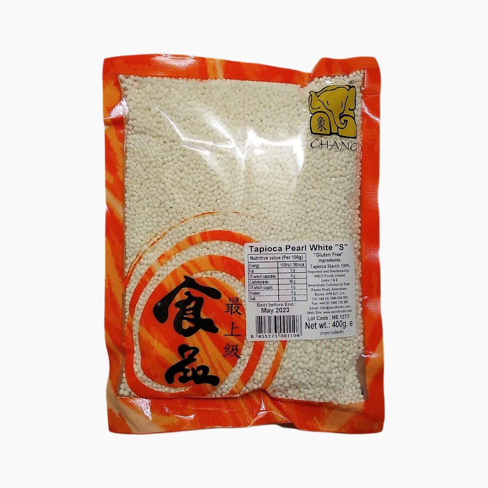 Chang Tapioca Pearls White Small - 400g [BB 30.11.25] - yumyumthaishop ...