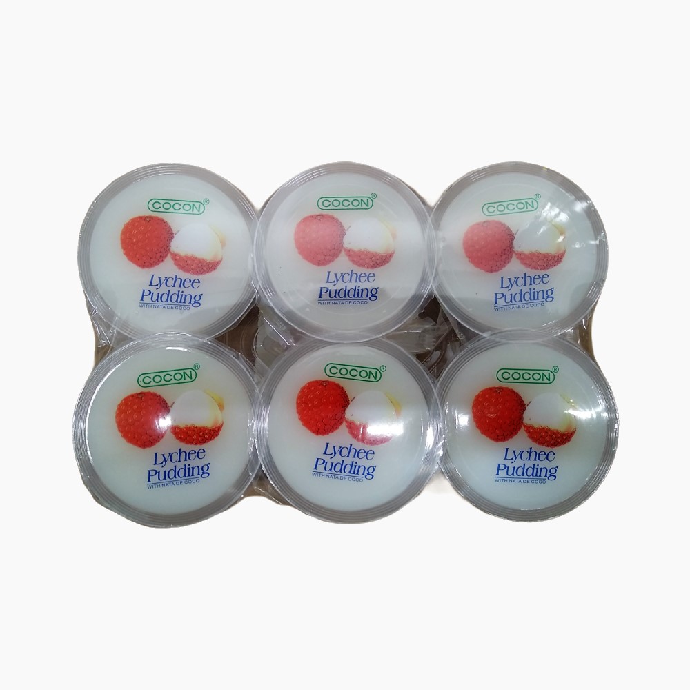 Cocon Nata de Coco Pudding - Lychee - 6x118g [BB 26.8.26 ...