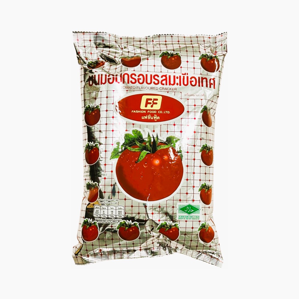 FF Brand Tomato Flavour Crackers - 58g [BB 31.10.25] - yumyumthaishop.co.uk