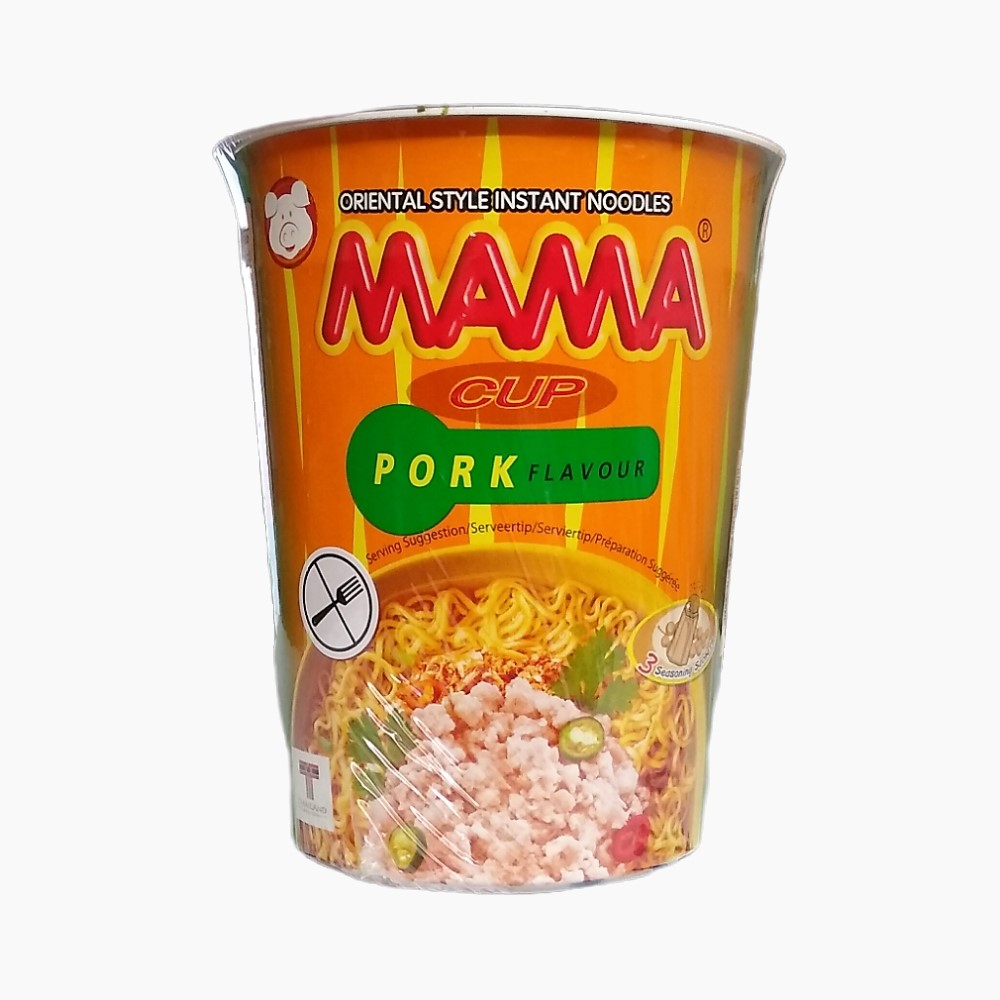 Mama Cup Noodle - Pork - 70g [BB 19.11.26] - yumyumthaishop.co.uk